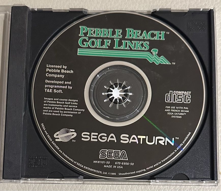Pebble Beach Golf Links für Sega Saturn (D'occasion) à Kestenholz pour ...