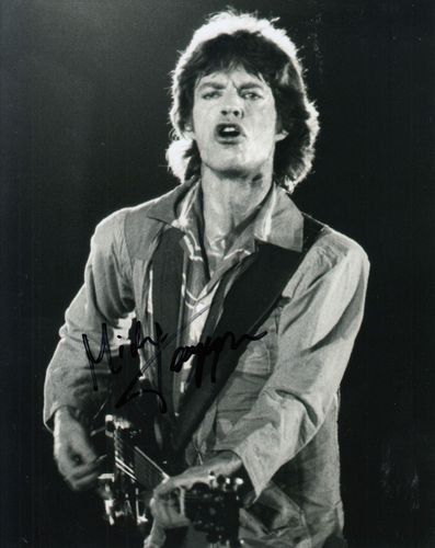 Mick Jagger - orig. sign. Großfoto | Kaufen auf Ricardo