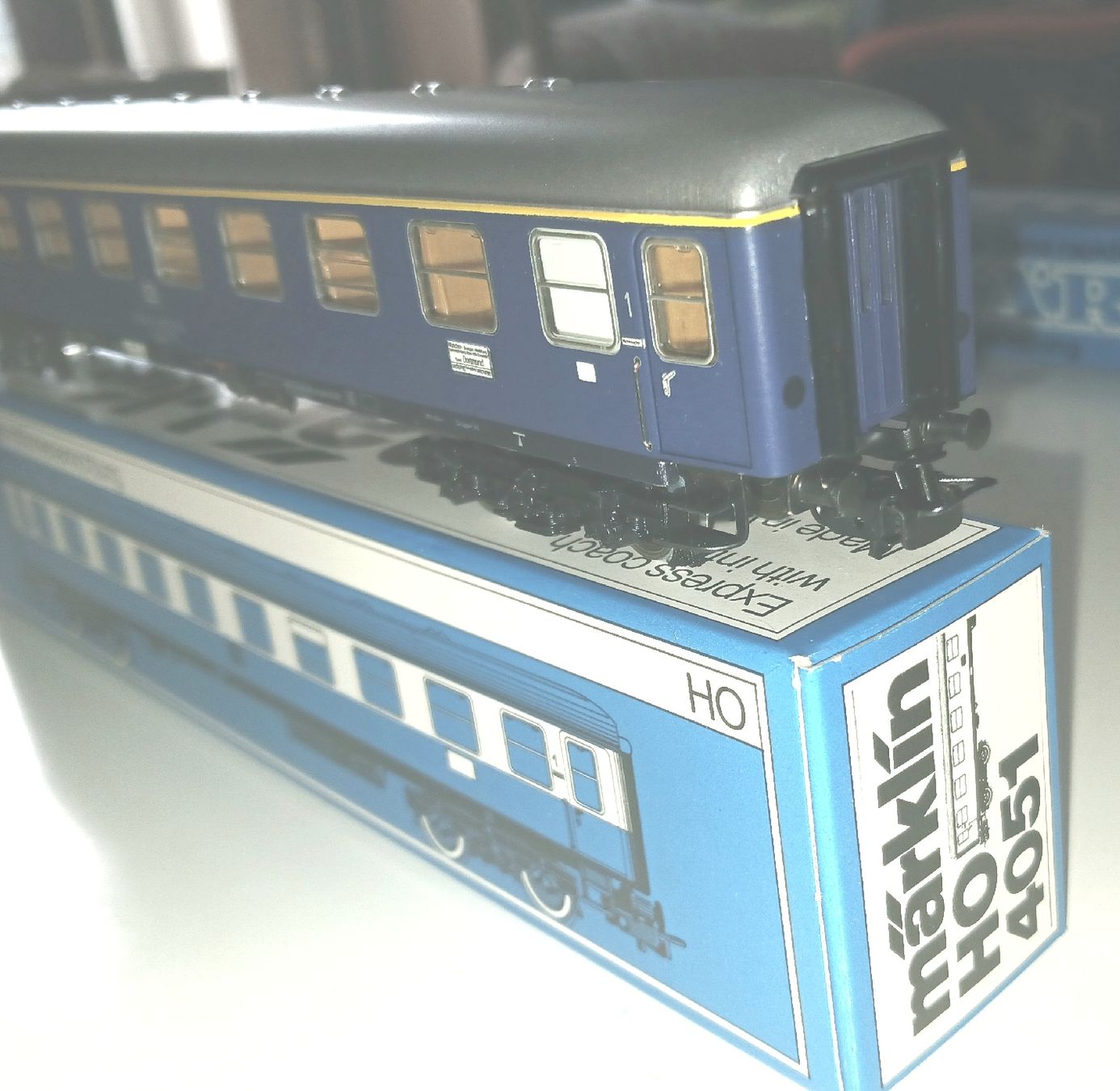 Märklin HO 4051/ Voiture Voyageurs DB Kl.1 "Comme neuf" (Neuf (Voir ...