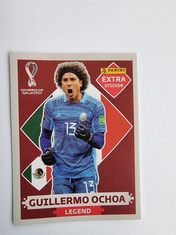 Panini WK 2022 Extra Sticker Guillermo Ochoa Burgund (Gebraucht) in ...