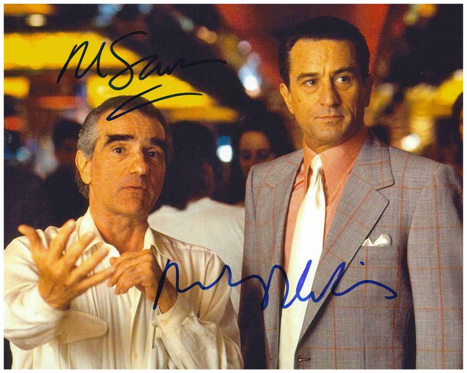 ROBERT DE NIRO & MARTIN SCORSESE handsigniert (20x25 cm) COA (Gebraucht ...