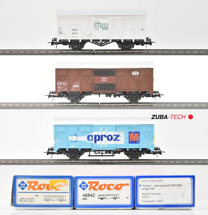 Roco 3x Gedeckte Güterwagen der SBB/ÖBB H0 GS mit OVP | Kaufen auf Ricardo
