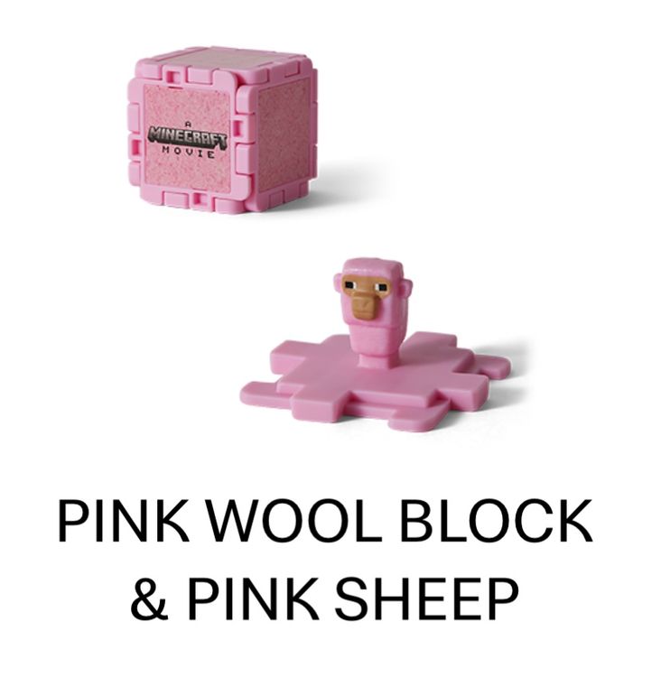 Mc Donalds Minecraft Pink Wool Block and Sheep | Kaufen auf Ricardo