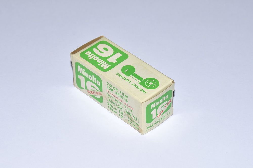 Minolta 16mm Color Film zu Miniatur Kamera MG, EE, II, P rar | Kaufen ...