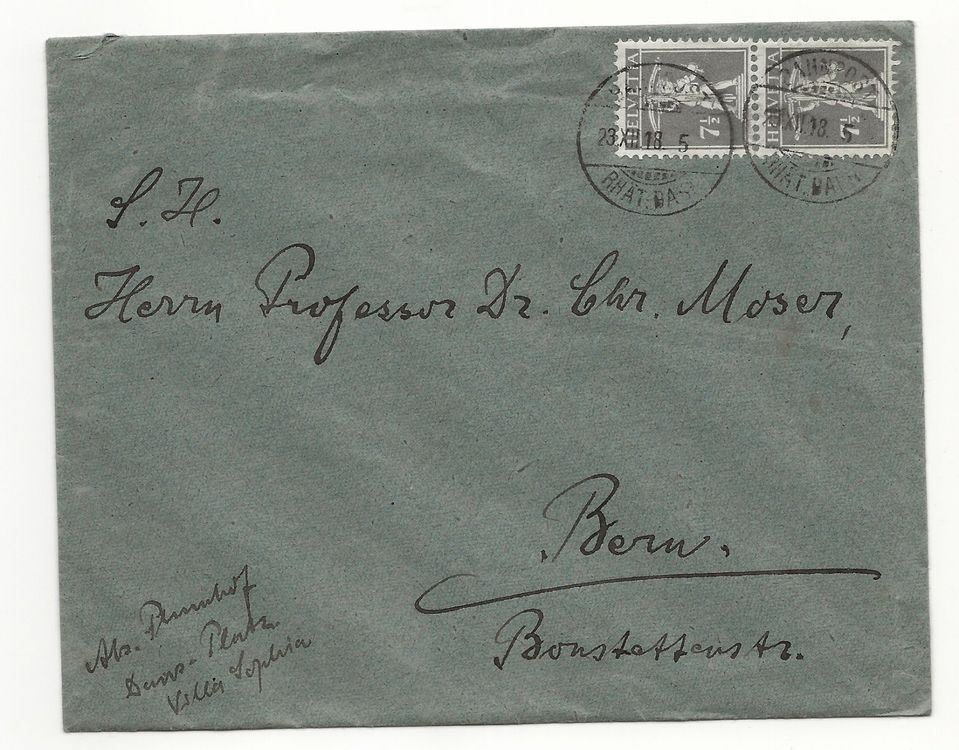 Bahnpost Rhät. Bahn 1918 6d (Gebraucht) in Aarau für CHF 1 – mit ...