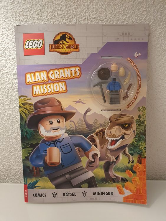Lego Jurassic World / Jurassic Park – Alan Grants Minifigur (Neu und ...