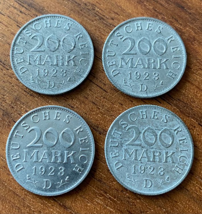 Deutsches Reich 4 x 200 Mark 1923 | Kaufen auf Ricardo