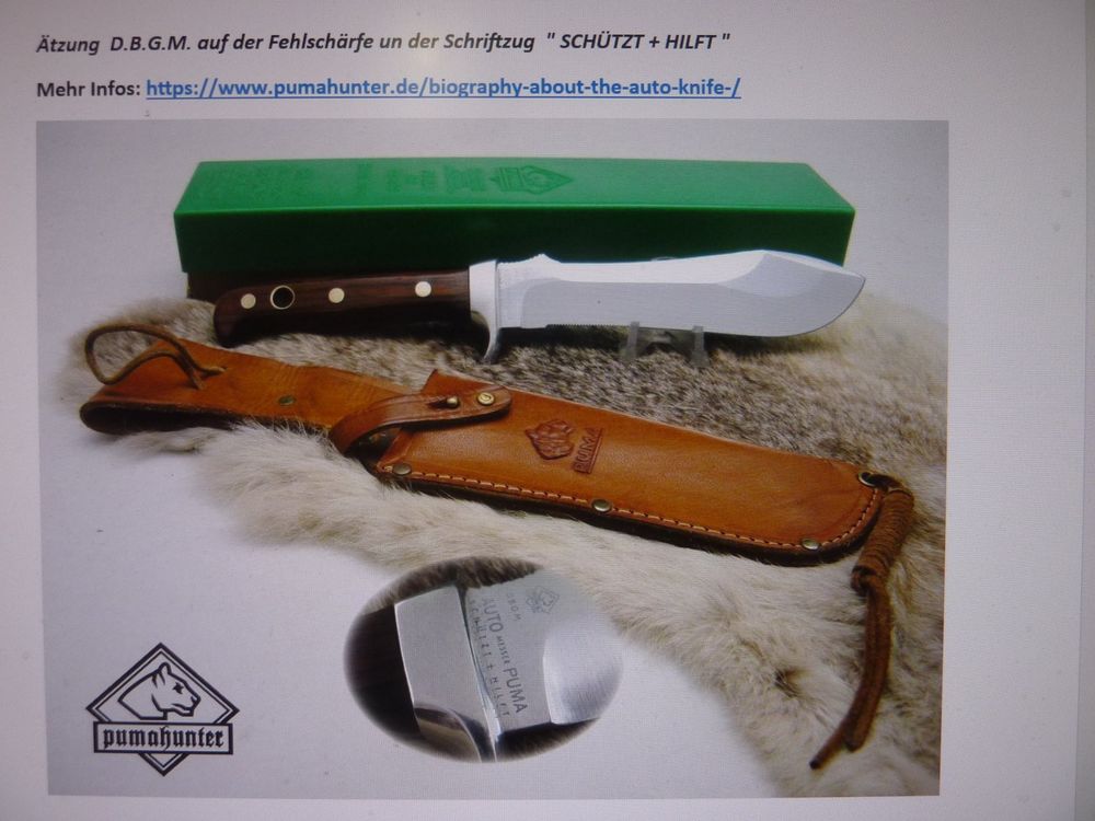 PUMA MESSER Automesser DBGM Piloten Messer Bundeswehr 60iger (Gebraucht ...