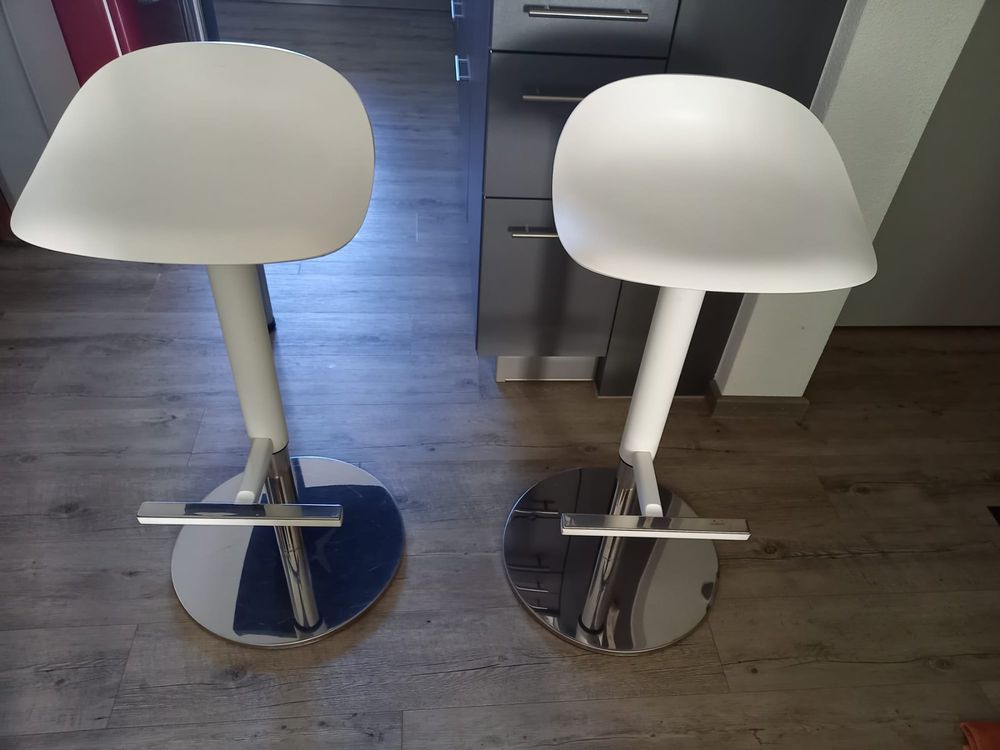 2er Set Barhocker Weiss (Gebraucht) in Lützelflüh-Goldbach für CHF 20 – nur Abholung auf Ricardo ...