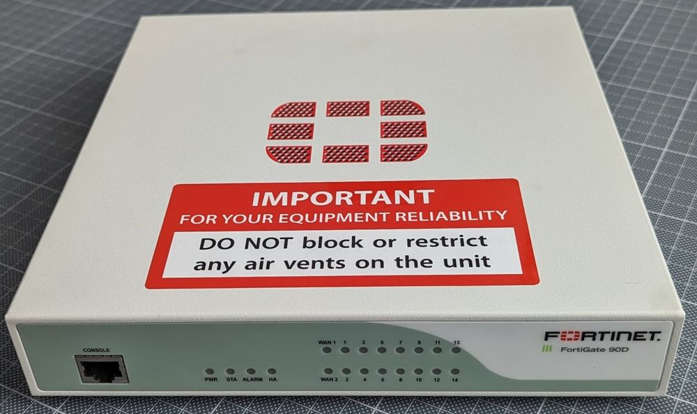 Fortinet Fortigate 90D + 10 ACCESS POINTS + 1 PoE injector (Gebraucht ...