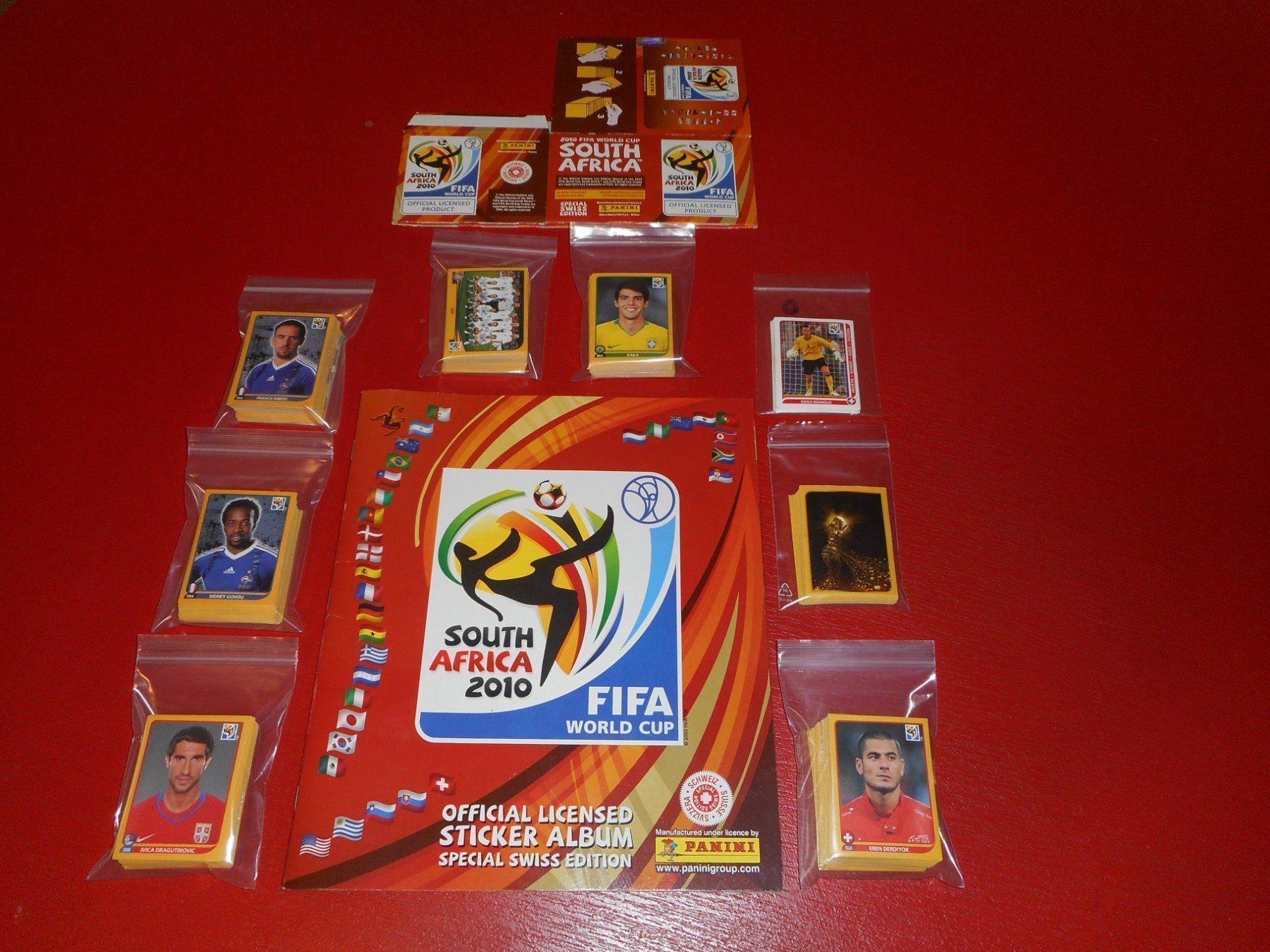 Panini Album Afrika 2010 Swiss Edition komplett Set, Box (Neu (gemäss ...