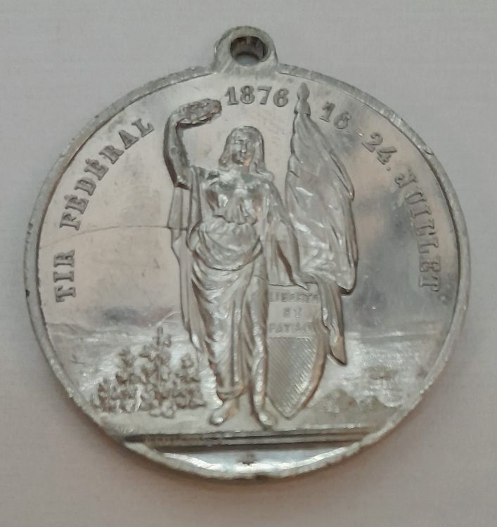 Médaille tir fédéral à Lausanne 1876 (Gebraucht) in Romainmôtier für CHF 32 – mit Lieferung auf ...