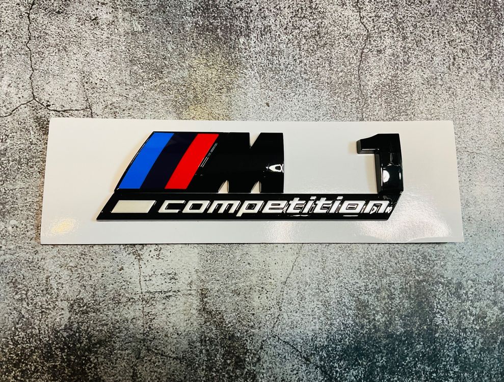 BMW M1 Competition Emblem Logo Schriftzug Schwarz glänzend (Neu und ...