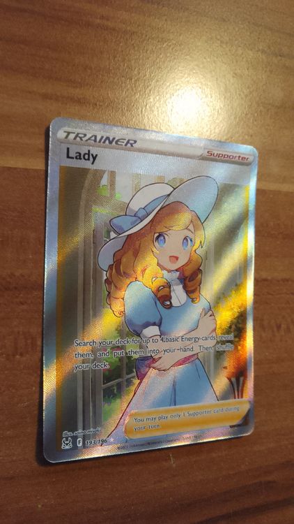 Pokemon Trainer Karte Lady 193/196⭐FullArt | Kaufen auf Ricardo