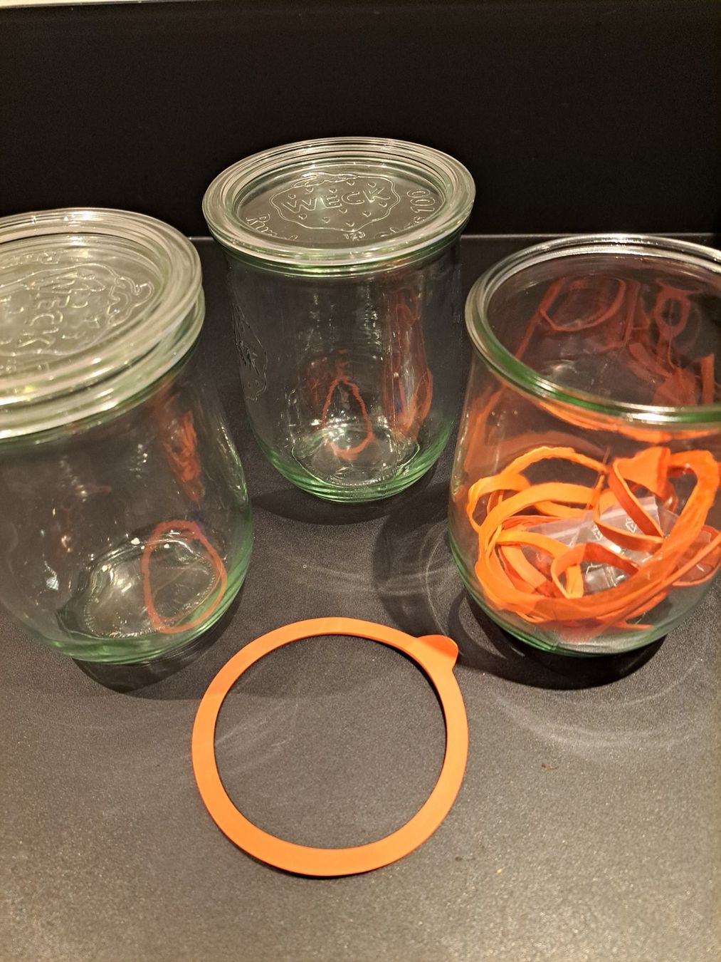 Weck Gläser, 3 Stück, Rundrand-Glas 700, Einmachgläser (Neu und ...