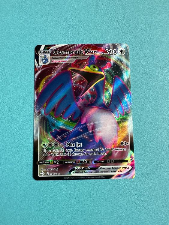 Pokemom VmAx Cramorant Top Zustand seltene Karte (Gebraucht) in ...