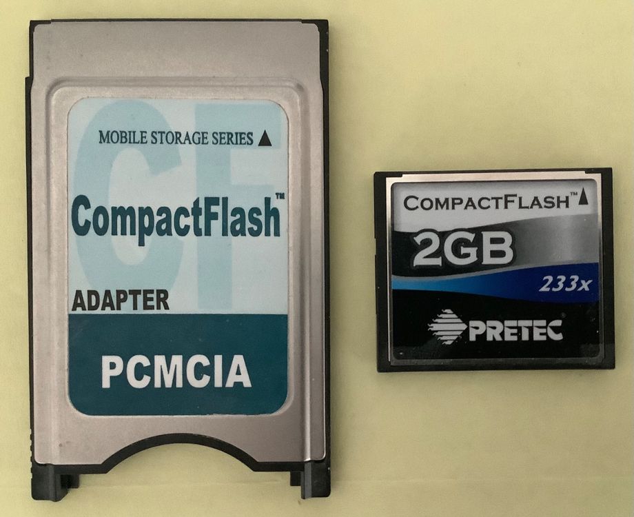 Compact Flash Card 2 GB plus Einschub (Gebraucht) in Zufikon für CHF 3 ...