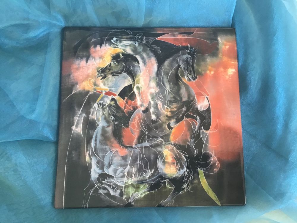 Hans Erni / Keramik- Platte / Sommer / Pferde/ lim. Auflage | Kaufen auf Ricardo