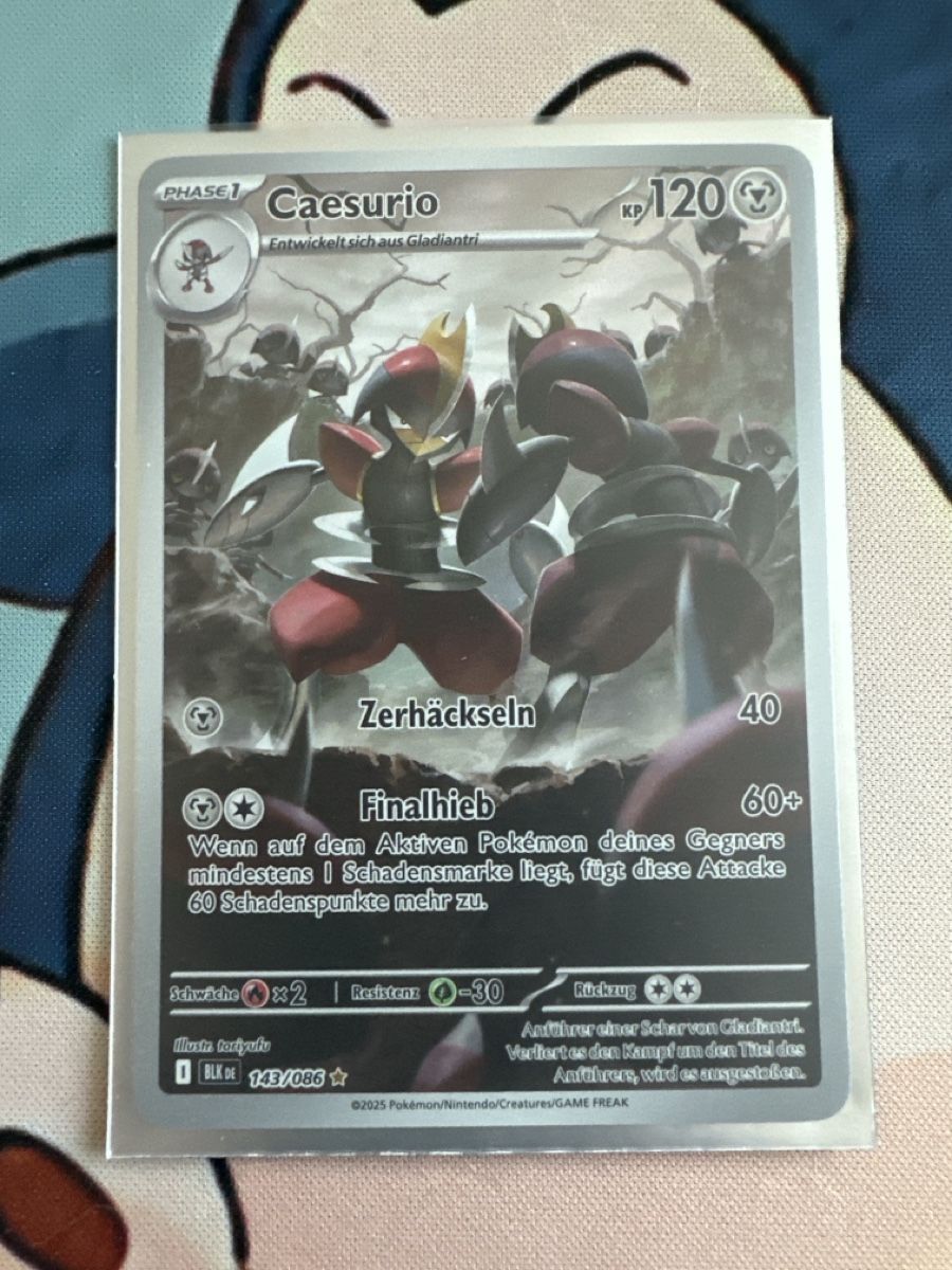Pokemon Karte Caesurio 143/066 Top Zustand! Selten! (Neu (gemäss ...