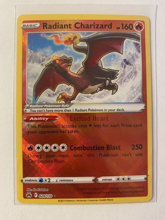 Pokemon Radiant Charizard 020/159 Crown Zenith EN | Kaufen auf Ricardo
