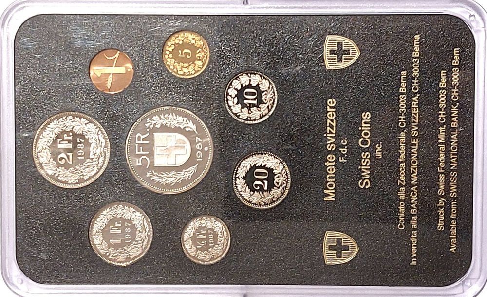 Münzsatz Schweiz 1987 stgl. (Neu (gemäss Beschreibung)) in Arch für CHF 20 – mit Lieferung auf ...