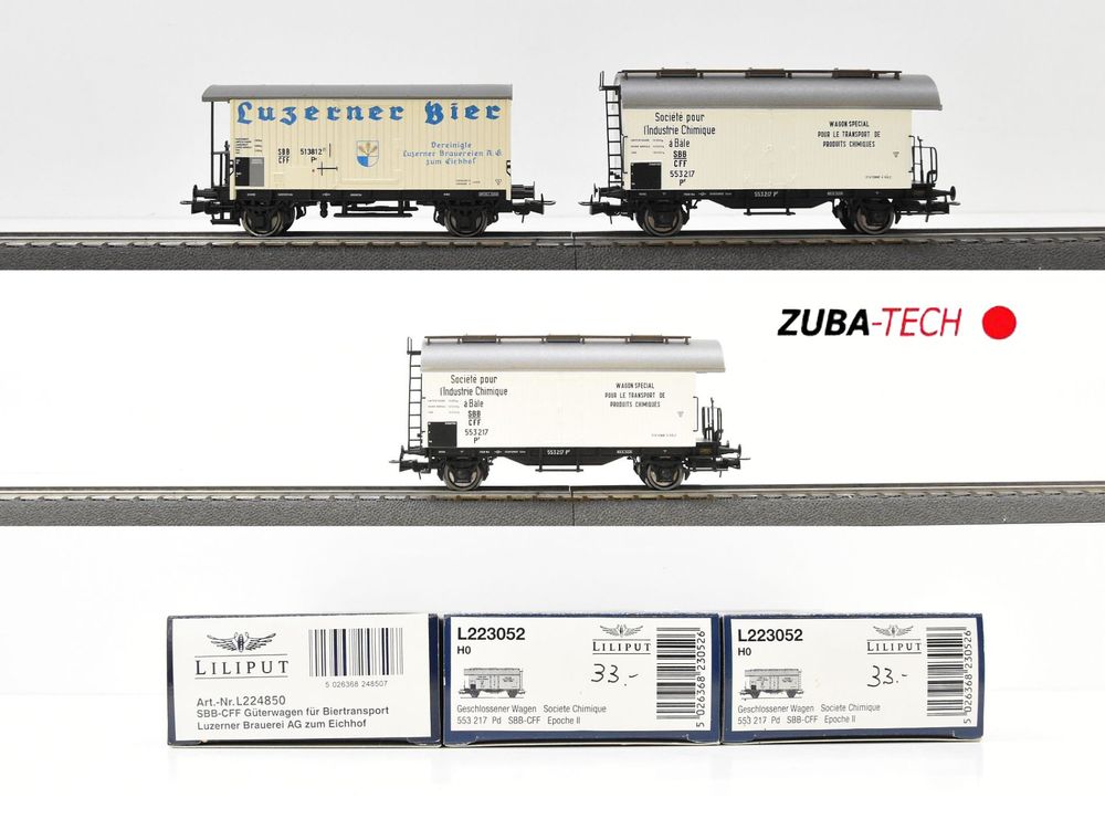 Liliput 3x Güterwagen der SBB H0 GS mit OVP (Gebraucht) in St. Gallen für CHF 53 – mit Lieferung ...
