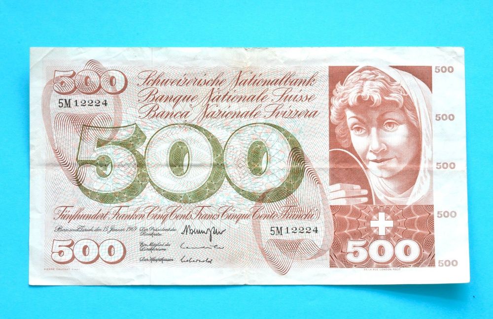 500 Franken 1969 (Gebraucht) in Oberglatt ZH für CHF 180 – mit ...