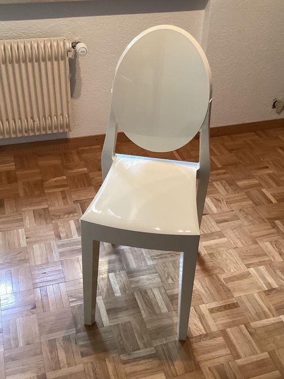 Kartell, chaise Victoria Ghost design by Starck, blanche | Kaufen auf ...