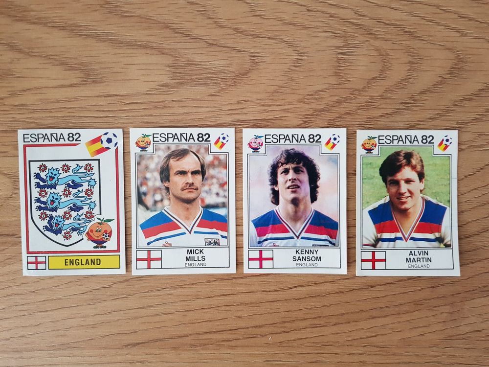 Panini Sticker WC 1982 - Badge England und Spieler | Kaufen auf Ricardo