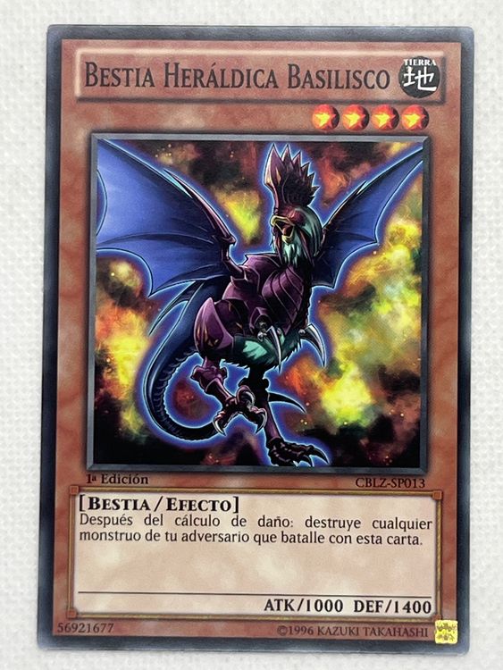 Yu-Gi-Oh! Bestia Heraldica Basilisco - Selten (Gebraucht) in ...