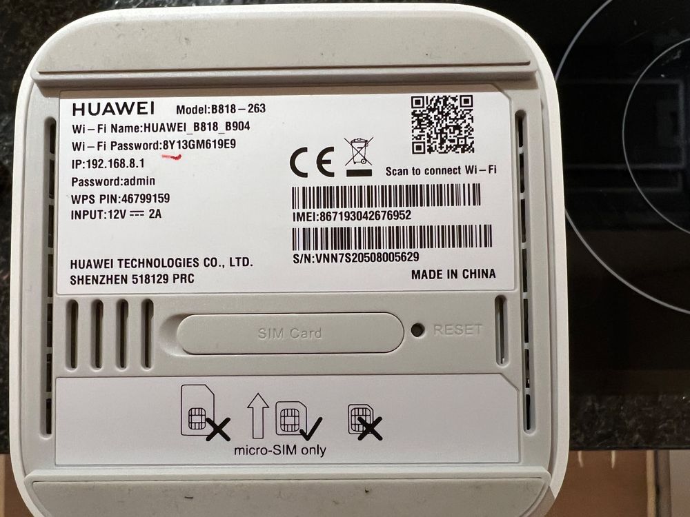 Huawei 4G+ Router B818-263 für SimKarte (Gebraucht) in Herzogenbuchsee ...