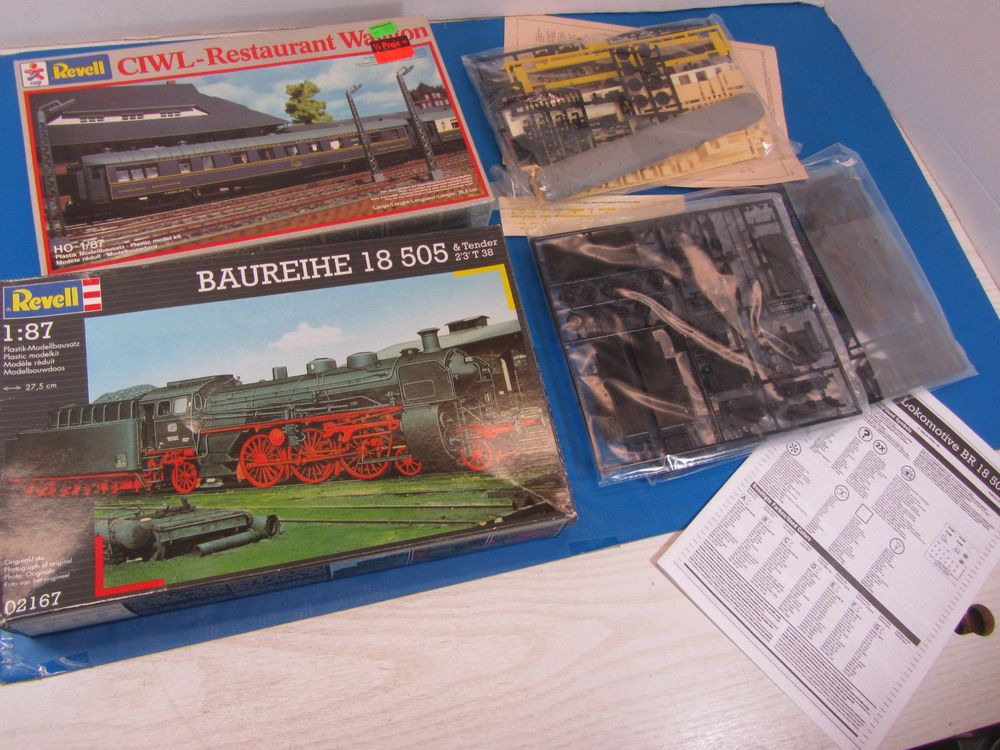 Revell Bausätze 02167, 1:87, Dampflok, CIWL-Restaurant-Wagen (Gebraucht ...