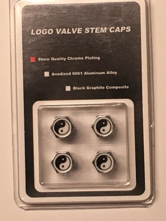 4x Yin Yang Valve Stem Caps- Ventilkappen (Neu und originalverpackt) in ...