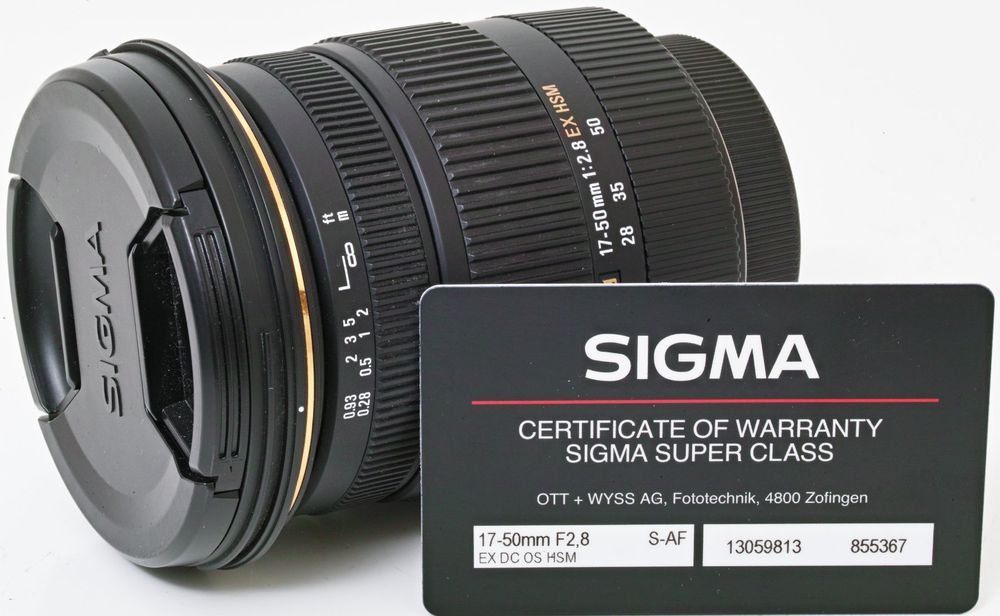 Sigma Zoom 1:2.8 17-50 mm EX DC OS HSM für Sigma SA-Mount (Gebraucht ...