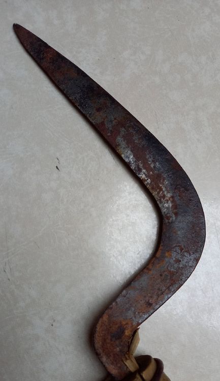 Altes WERKZEUG > ähnlich wie SICHEL, aber vorn gerade Klinge (Gebraucht ...