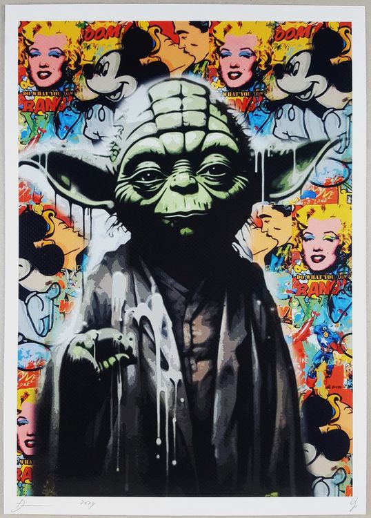 Death NYC Ltd Pop Art Druck " Mr.Brainwash Master Joda | Kaufen auf Ricardo