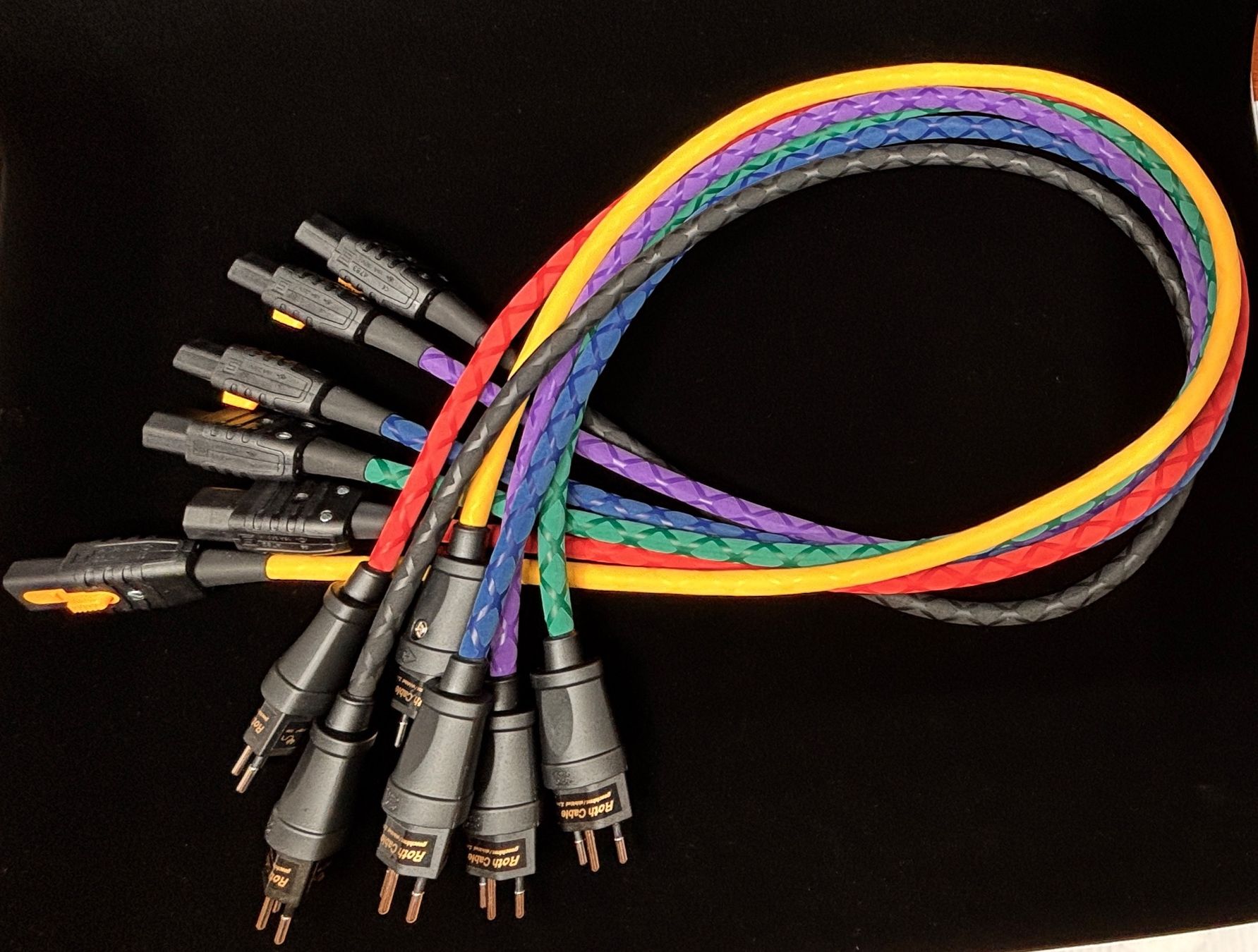 ROTH CABLE Gerätekabel geschirmt, Blue, 1m, 2,5mm High End (Neu und ...