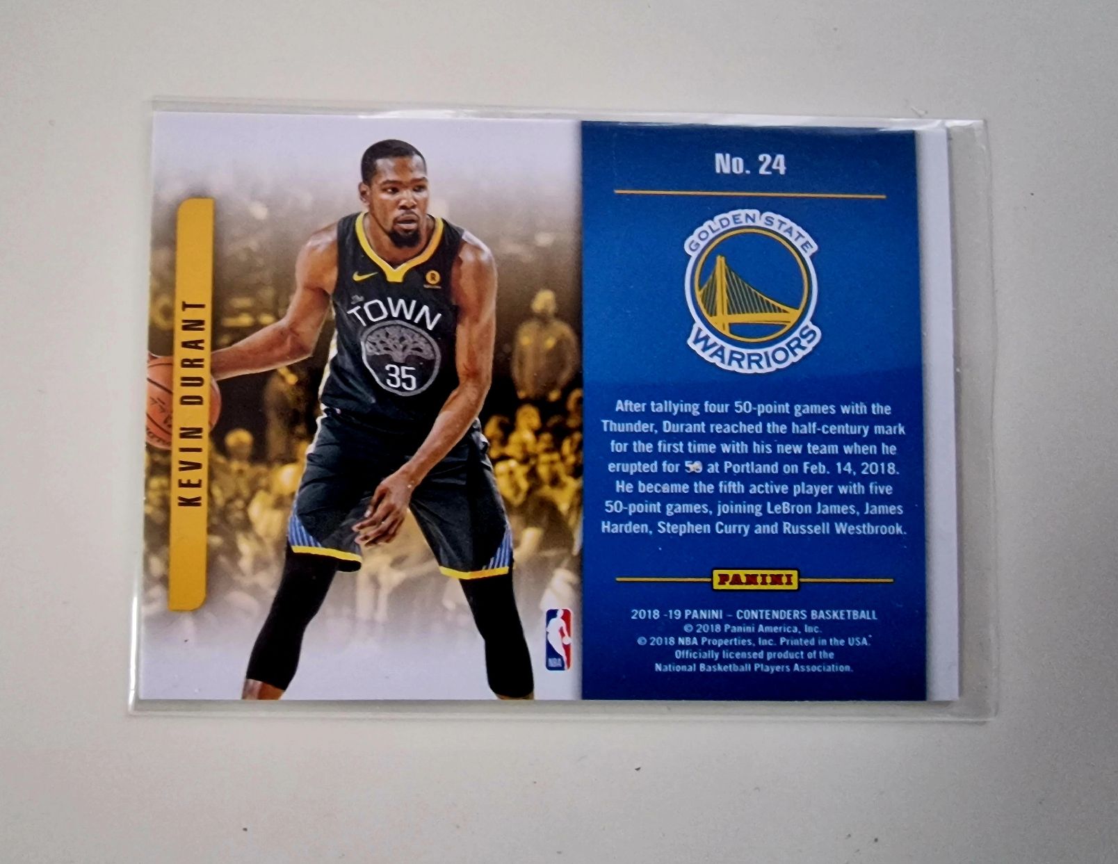 Carte de basketball Kevin Durant Golden State Warriors (Neuf (Voir ...