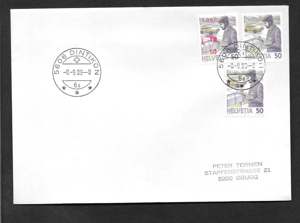 FDC 738H2 ET Dintikon 8.9.1988 + 738 und W66 (Neu (gemäss Beschreibung)) in Olten für CHF 5 ...