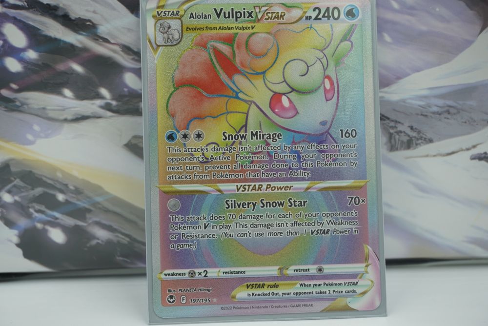 POKEMON SILVER TEMPEST - VULPIX SECRET RAINBOW 197/195 (Neu (gemäss ...