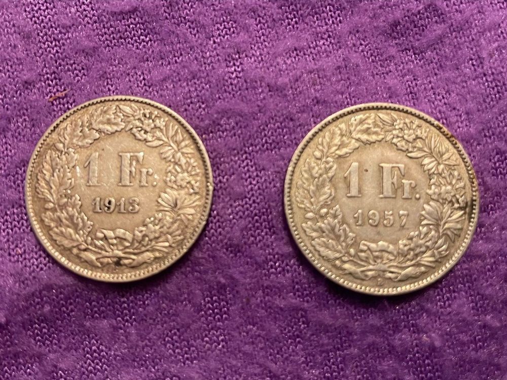 Pièce 1fr suisse 1913-1957 (Gebraucht) in moudon für CHF 4.4 – mit Lieferung auf Ricardo kaufen