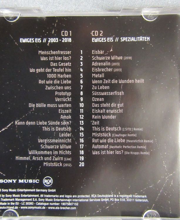 Eisbrecher - Ewiges Eis - Doppel CD ab CHF 2.00 (Gebraucht) in ...