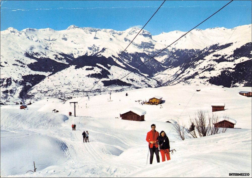 Obersaxen Mundaun GR // Skilift Piz Mundaun 1973 Colm Sura (Gebraucht ...