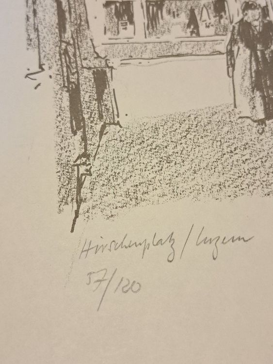 LUZERN Zeichnung von KALL (Gebraucht) in Oberdorf NW für CHF 45 – mit Lieferung auf Ricardo kaufen