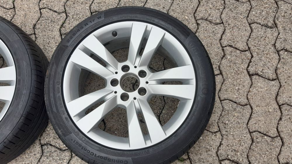 Mercedes C Class - 2 Alu Räder mit Continental Reifen (Gebraucht) in ...