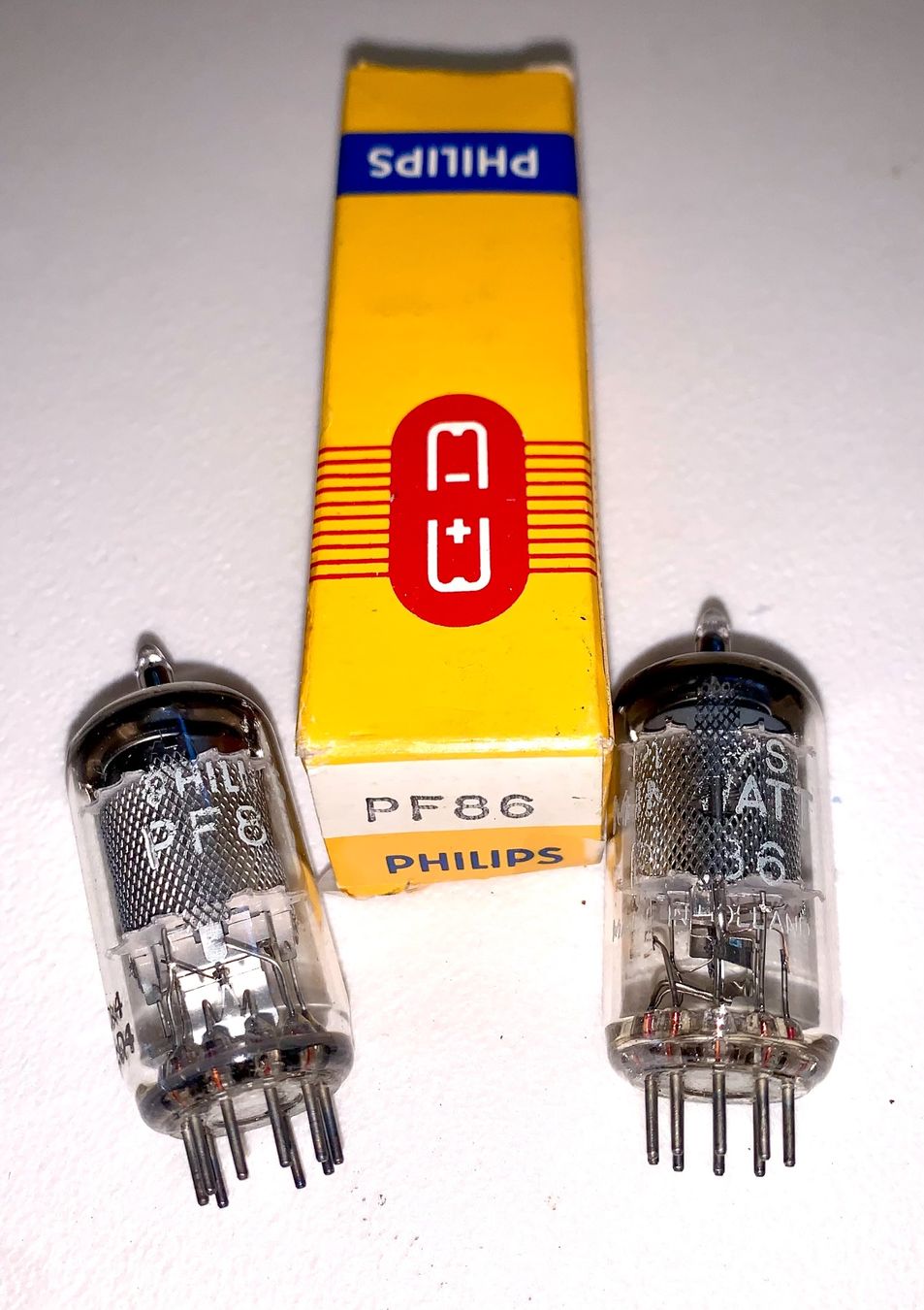 2 Röhren / Radioröhren PF86 (NF-Pentode), NOS, Philips (Neu (gemäss ...