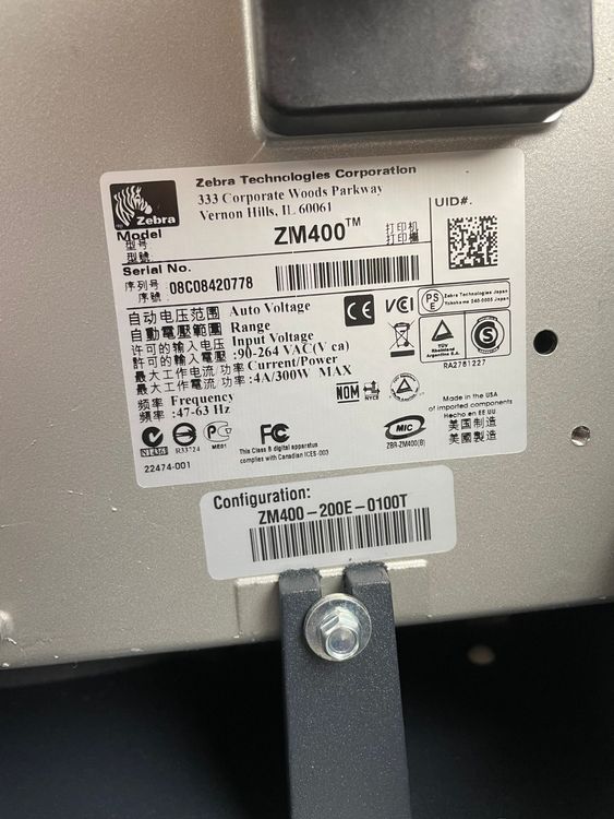 ZEBRA - Profi Etikettendrucker, Label Printer ZM400, NEU | Kaufen auf ...