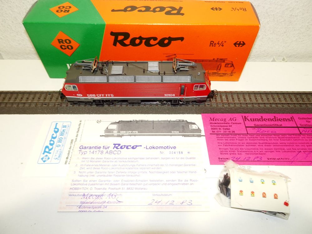 Roco Lokomotive SBB 10104 Re 4/4 HO 14178C (W2) (Gebraucht) in Luzern für CHF 61.9 – mit ...