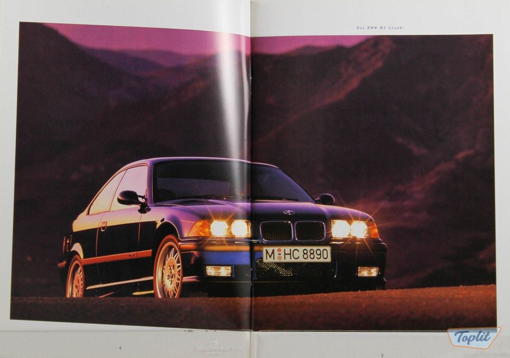ORIGINAL NEUWAGEN PROSPEKT BMW "M" MODELLE E36/E34 - 1993 | Kaufen auf Ricardo