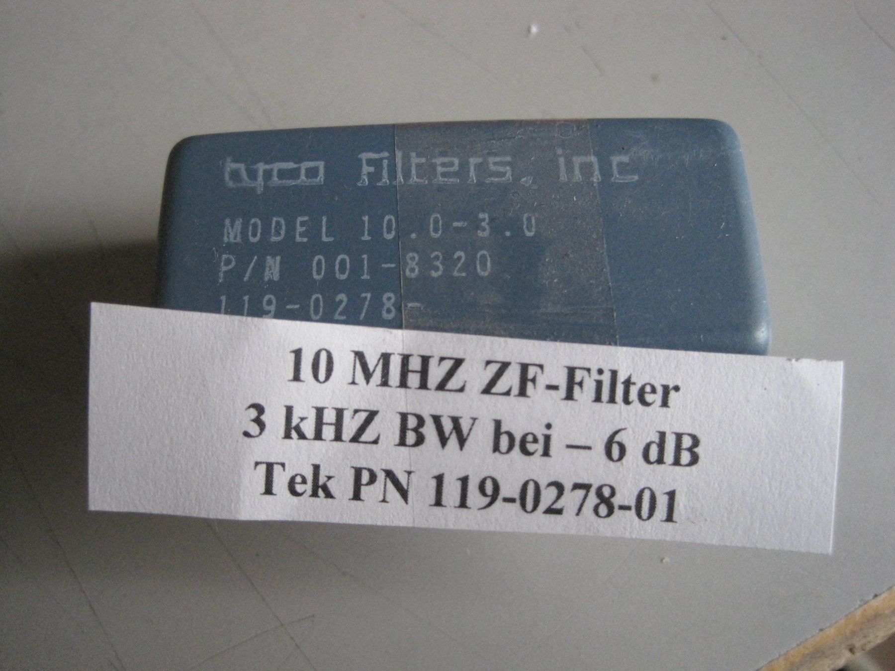 10 MHz BW 3kHz ZF-Filter zu Tek SA`s (Gebraucht) in Dietwil für CHF 8 ...